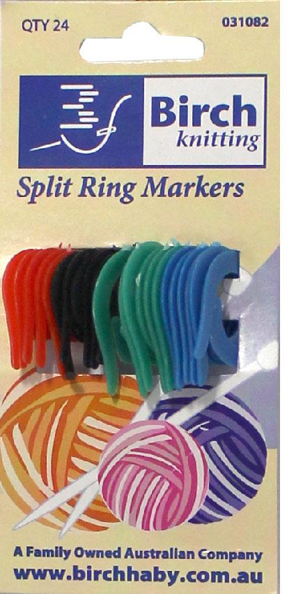 Buy Birch Split Ring Stitch Markers - 24 Pack Online