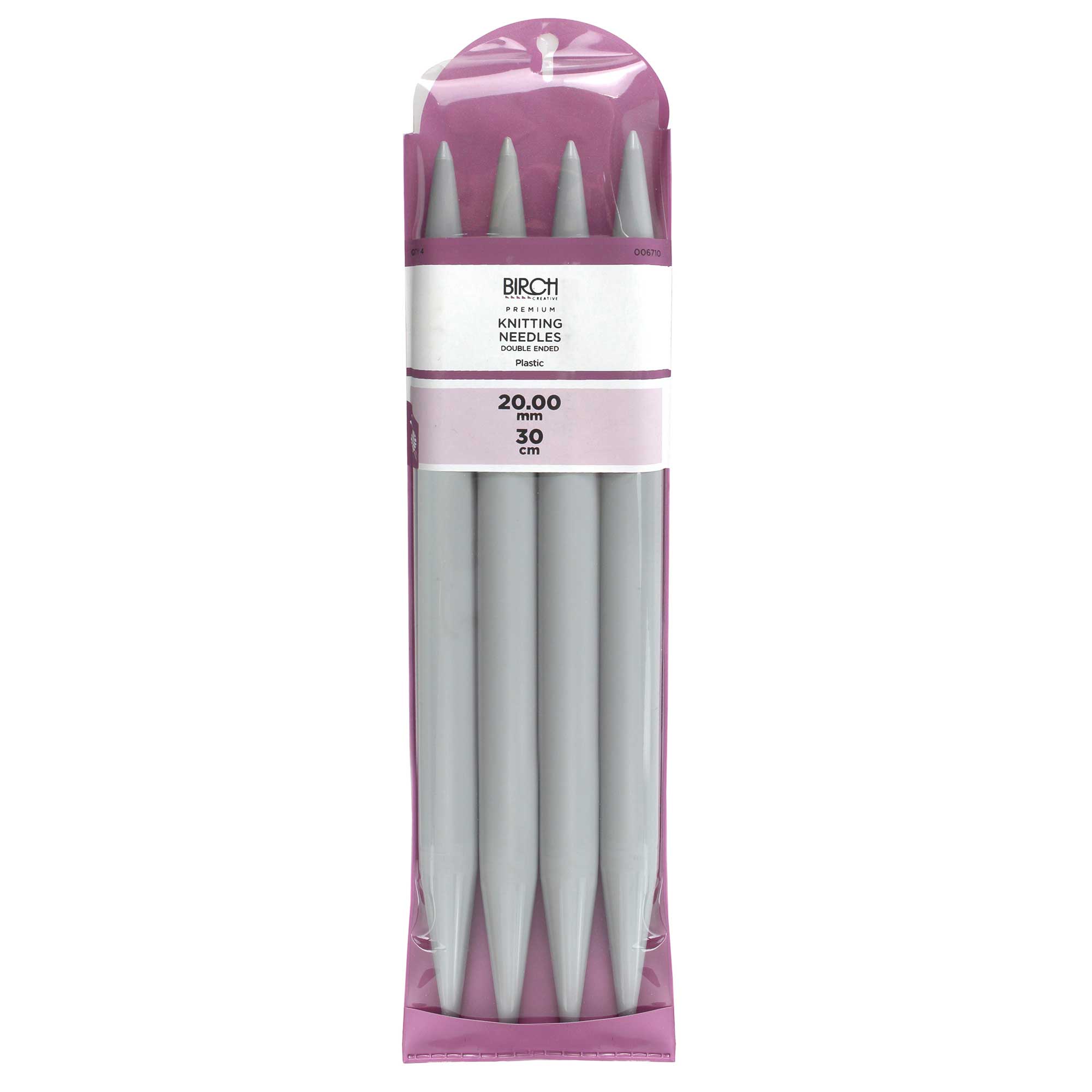 Buy Birch 30cm (12") Jumbo Double Point Knitting Needles Online