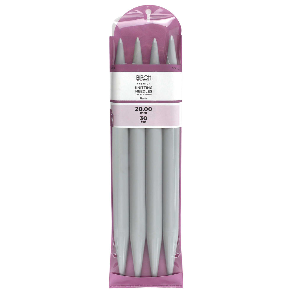 Buy Birch 30cm (12") Jumbo Double Point Knitting Needles Online