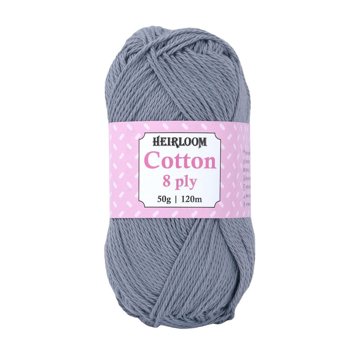 Buy Heirloom 50g "Cotton" 8-Ply 100% Cotton Yarn Online