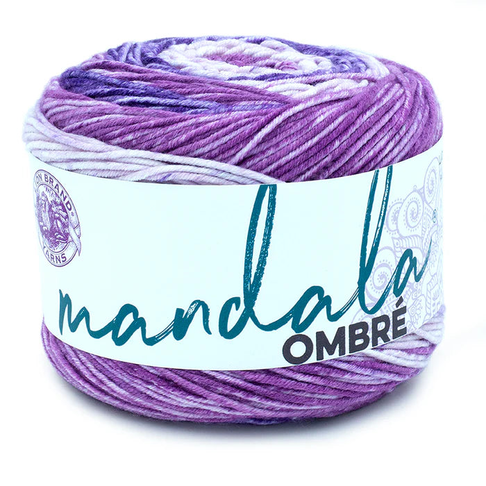 Lion Brand "Mandala Ombre" 10-Ply Acrylic Yarn | KNITTING CO.