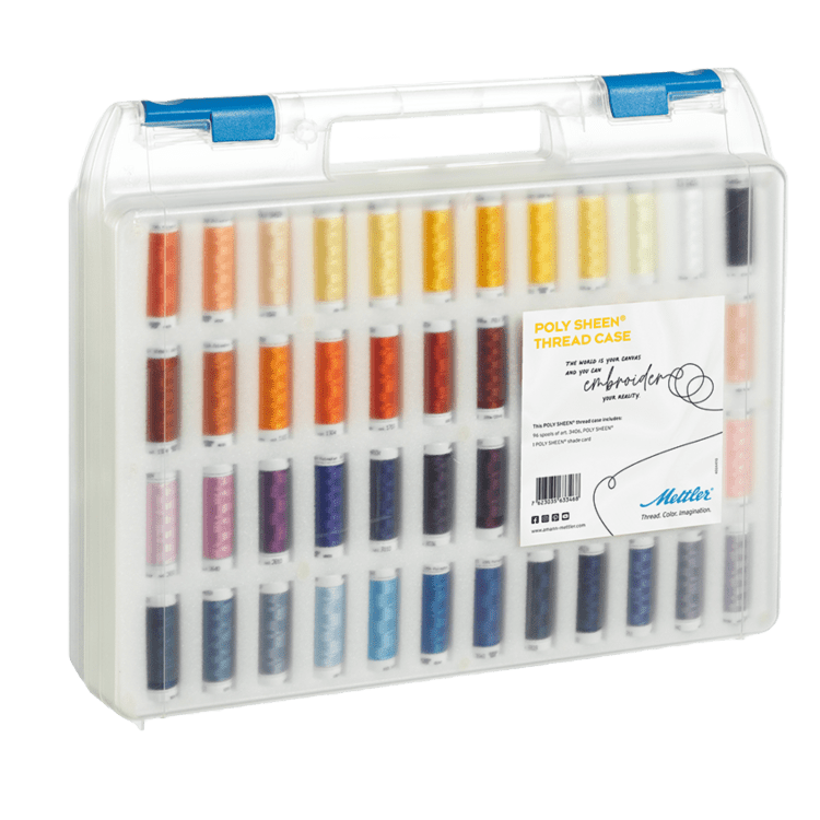 Buy Mettler "Poly Sheen" Polyester Sewing Thread Case with 96 Spools Online