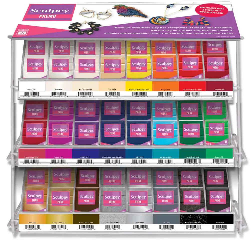 Buy Sculpey Premo! Polymer Oven-Bake Clay - 57g Blocks - Accents ...