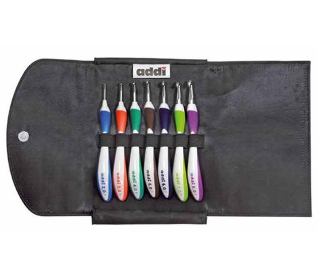 Addi Swing Ergonomic Crochet Hook Set of 7 | Knitting Co.