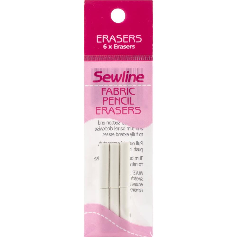 Buy Sewline Mechanical Fabric Pencil Eraser Refills - 6 Pack Online