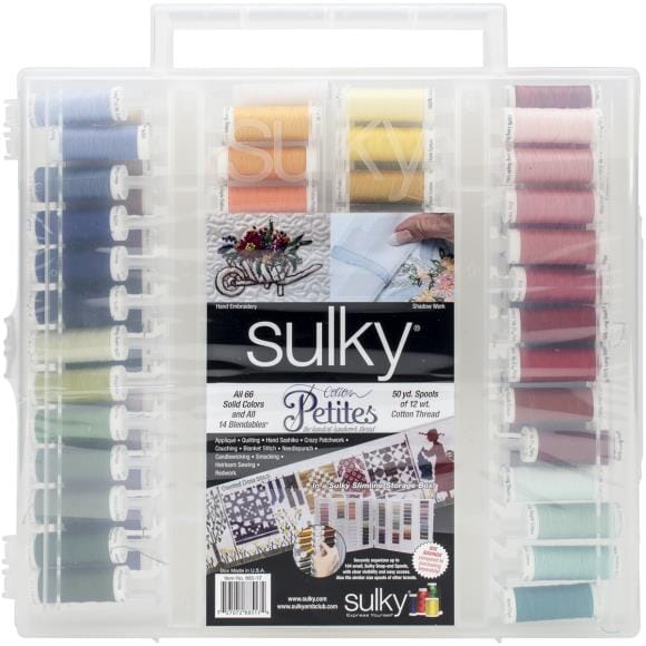 Buy Sulky "Cotton Petites" Sewing Thread - Dream Assortment Pack of 80 ...